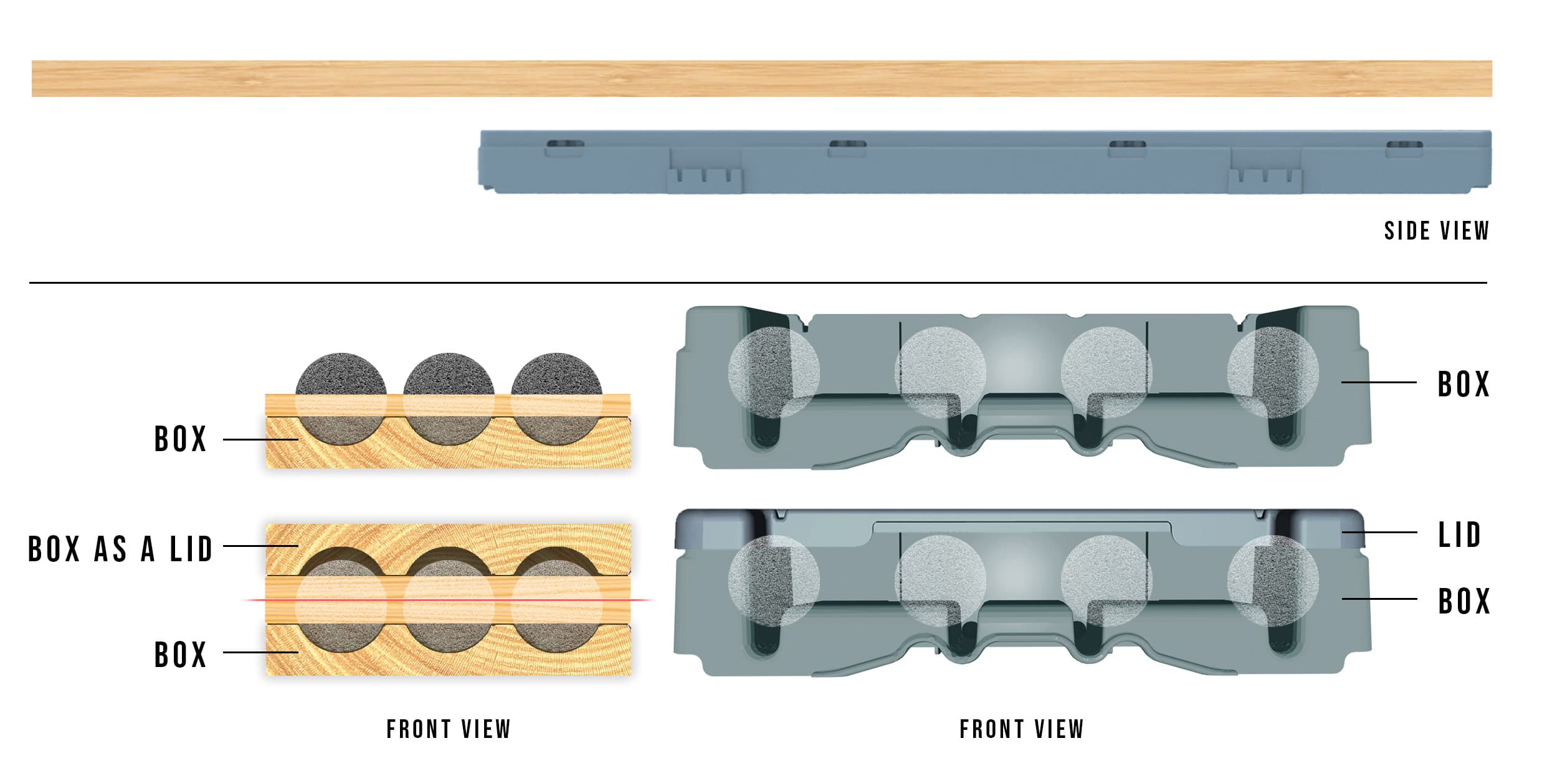 What is the best choice for efficient drill core storage?