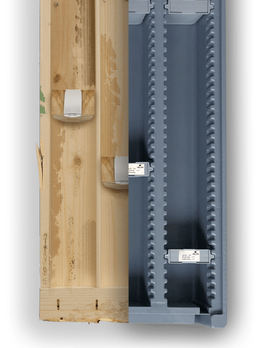 What is the best choice for efficient drill core storage?
